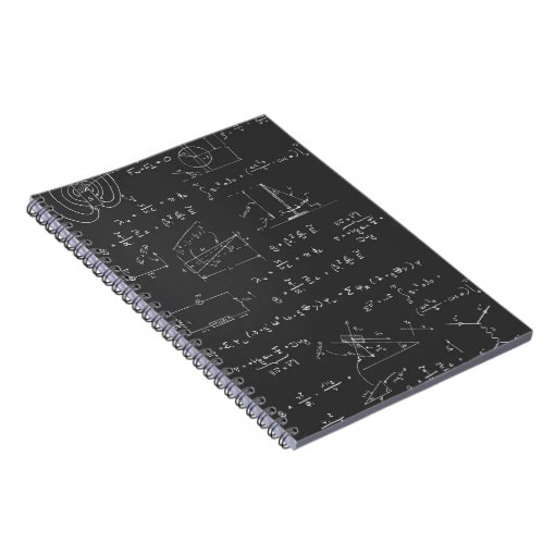 Physics diagrams and formulas notebook | Zazzle