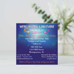 Physics Event Party Invitation | Zazzle