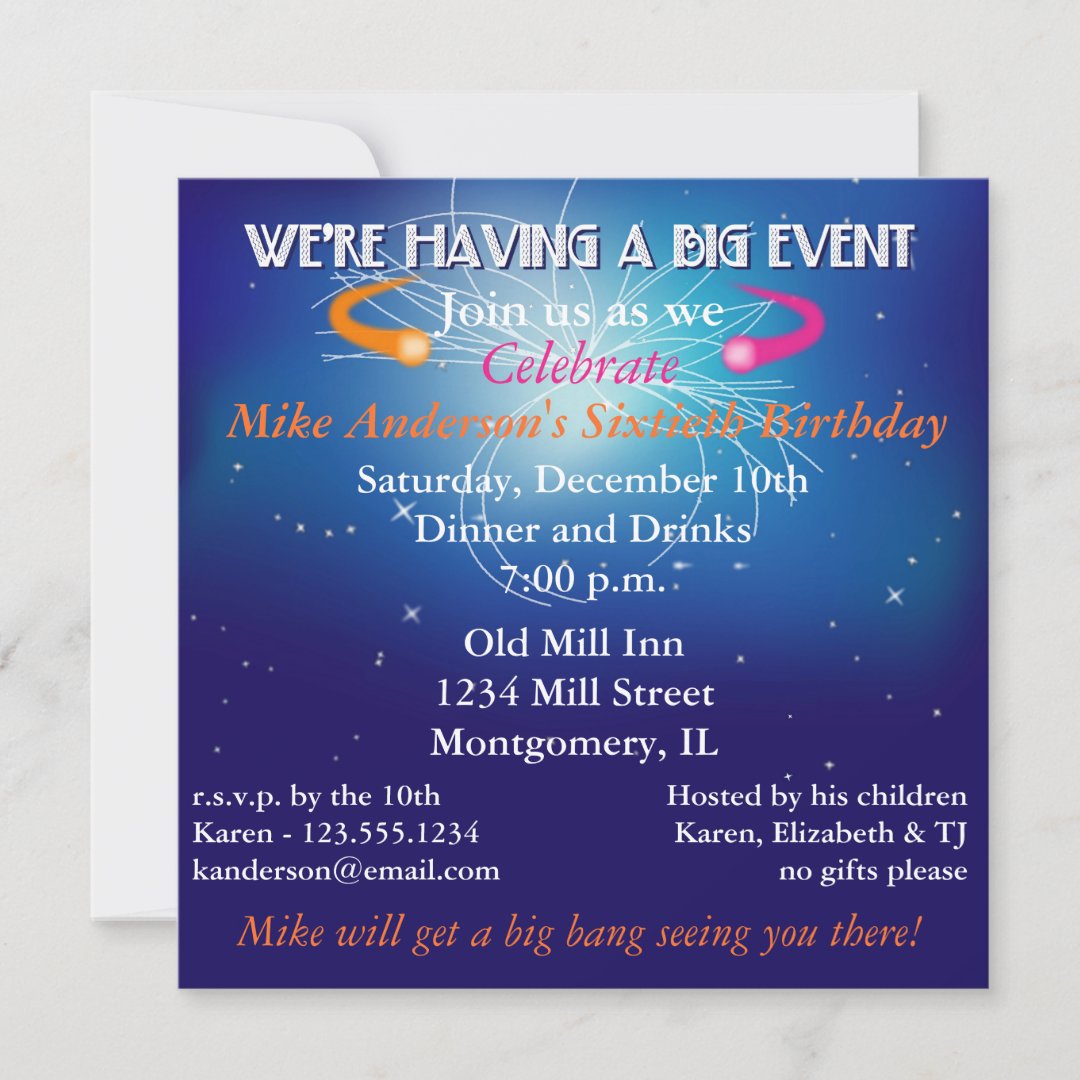 Physics Event Party Invitation | Zazzle