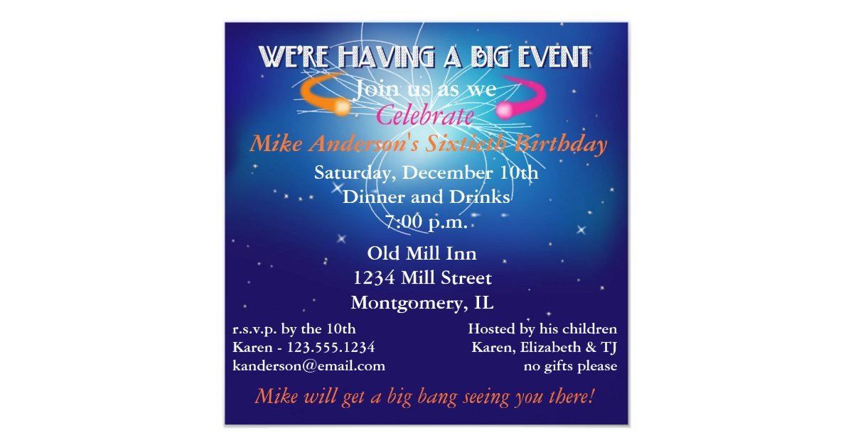 Physics Event Party Invitation | Zazzle.com