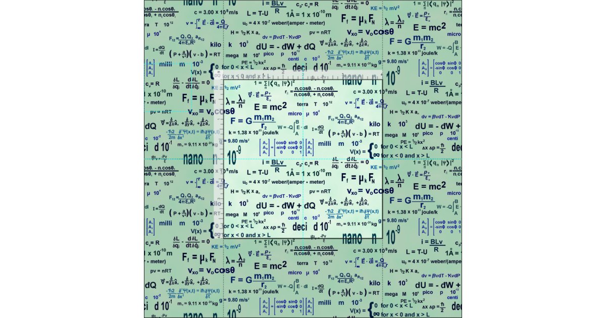 Physics Fabric | Zazzle