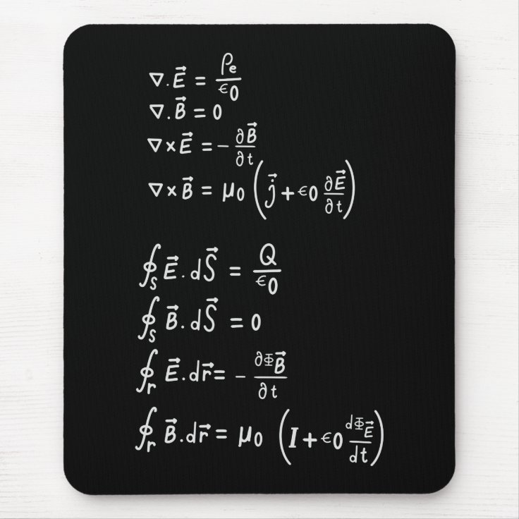Physics Formula Square Sticker Invitation Mouse Pad | Zazzle