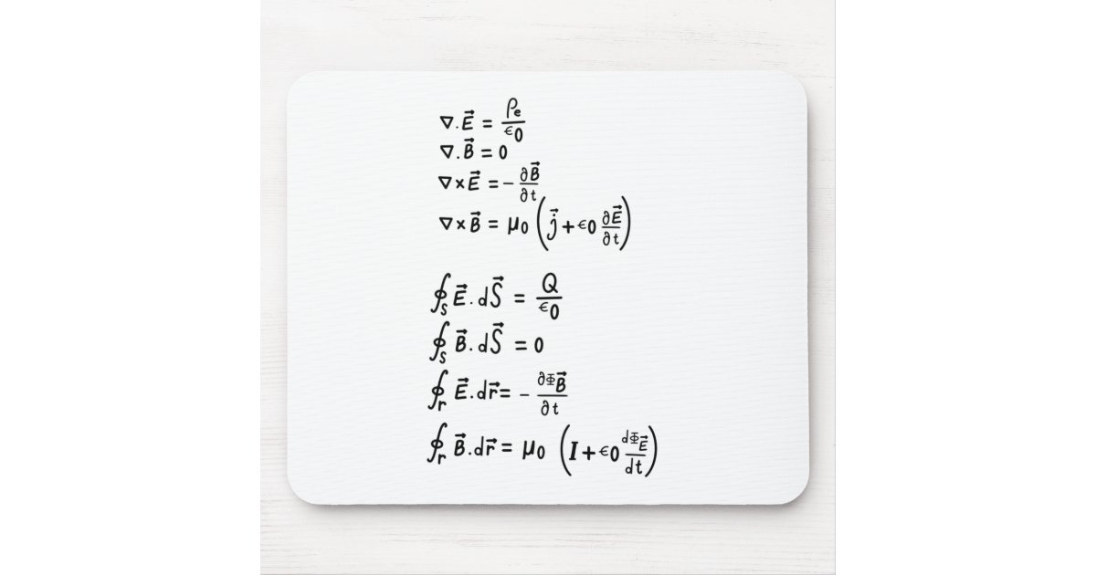 Physics Formula T-Shirt Invitation Square Sticker Mouse Pad | Zazzle
