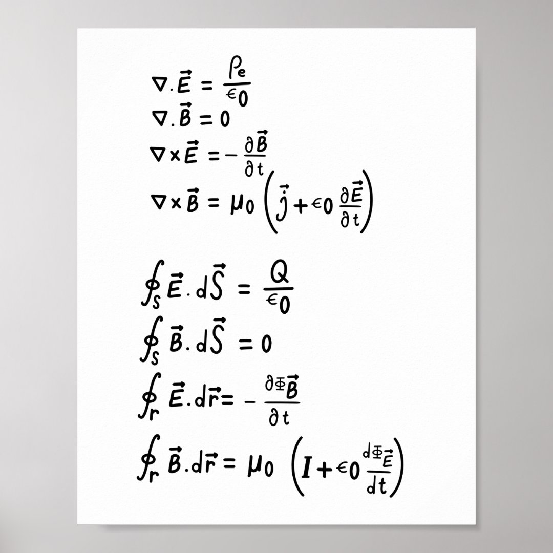 Physics Formula T-Shirt Invitation Square Sticker Poster | Zazzle