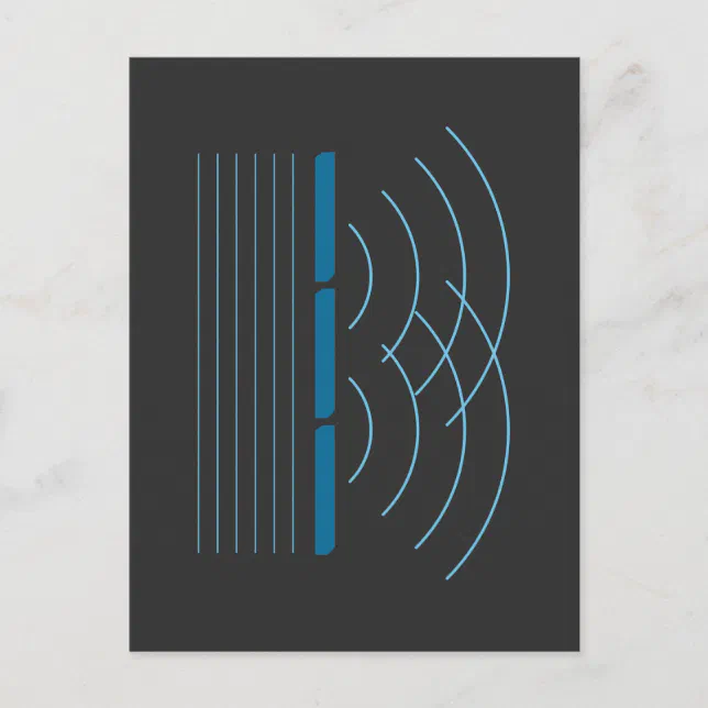 Physics Interference Education Wave Radiation Postcard | Zazzle