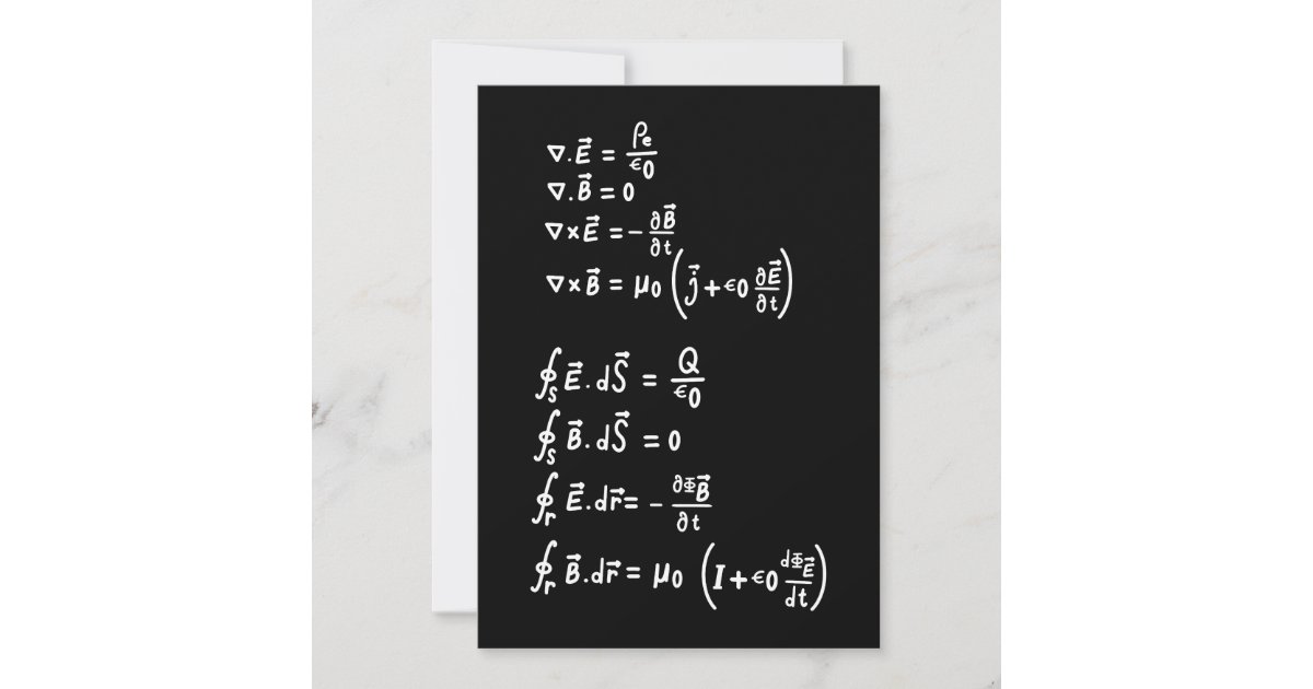 Physics Math Formula Students Teacher Invitation | Zazzle