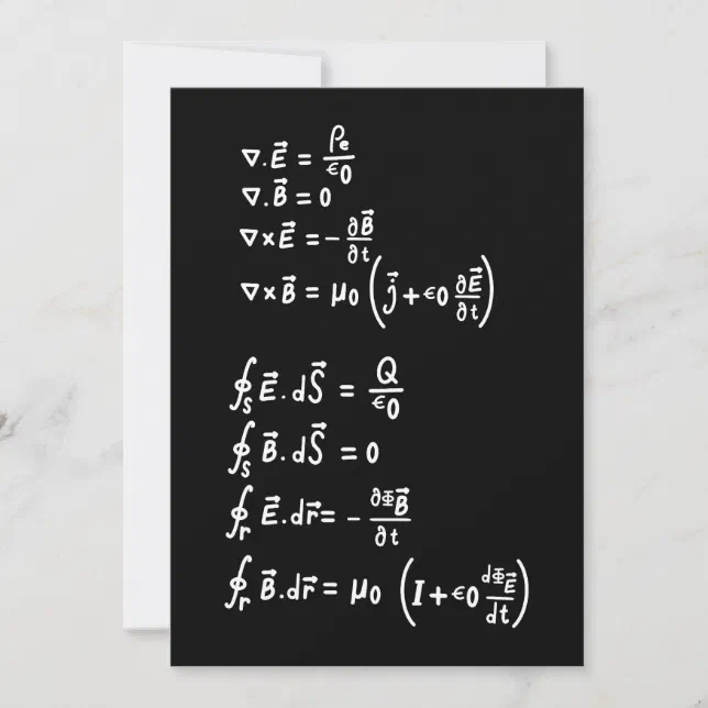 Physics Math Formula Students Teacher Invitation | Zazzle