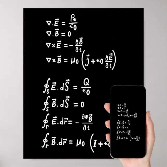 Physics Math Formula Students Teacher Invitation Poster | Zazzle