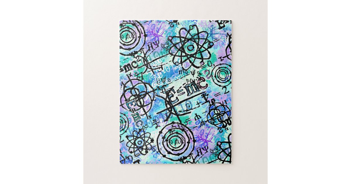 Physics Math Symbols Jigsaw Puzzle | Zazzle