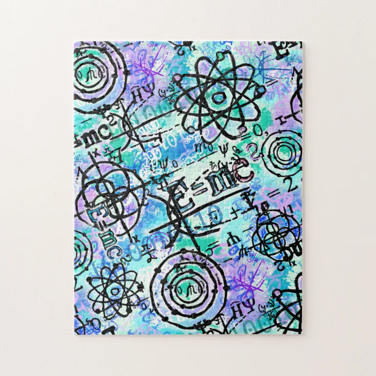 Physics Math Symbols Jigsaw Puzzle | Zazzle
