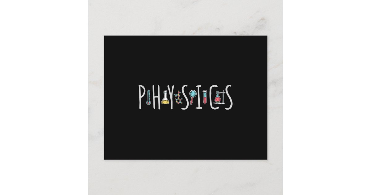 Physics Postcard | Zazzle