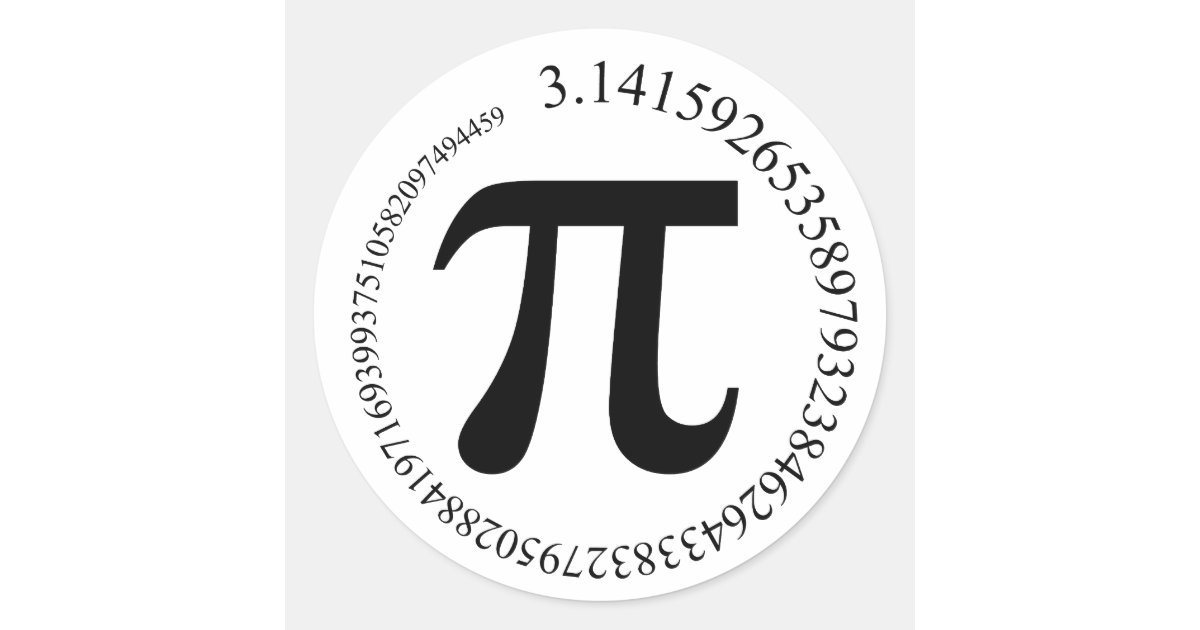 Pi (π) Day Classic Round Sticker | Zazzle