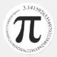 Pi (π) Day Classic Round Sticker | Zazzle