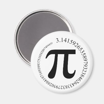 Pi (π) Day Magnet | Zazzle