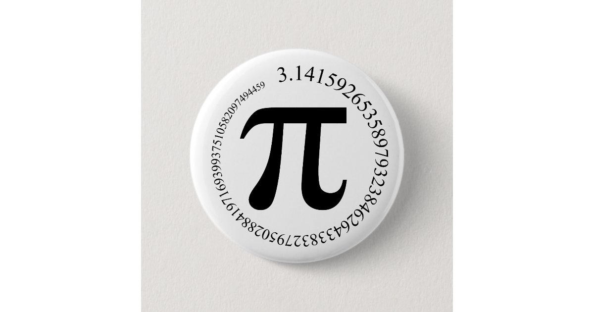 Pi (π) Day Pinback Button | Zazzle