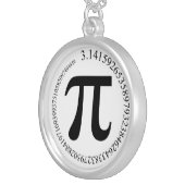 Pi (π) Day Silver Plated Necklace | Zazzle