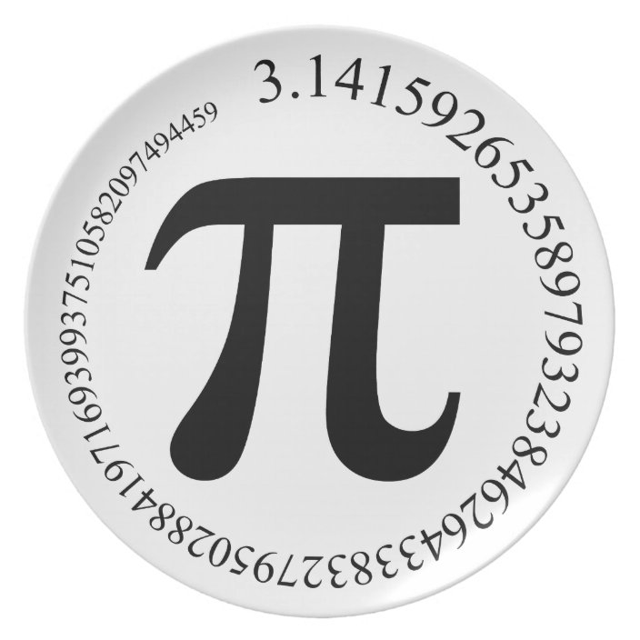 Pi (π) Plate | Zazzle.com
