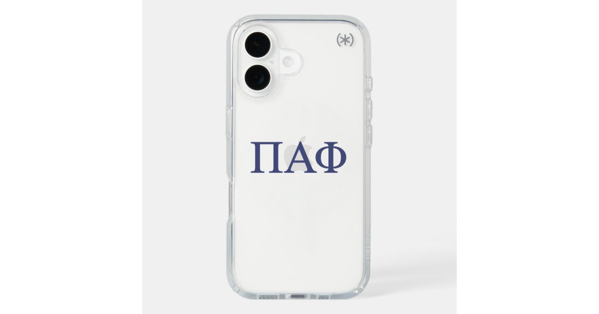 Pi Alpha Phi Fraternity Greek Letters Logo Speck iPhone Case | Zazzle