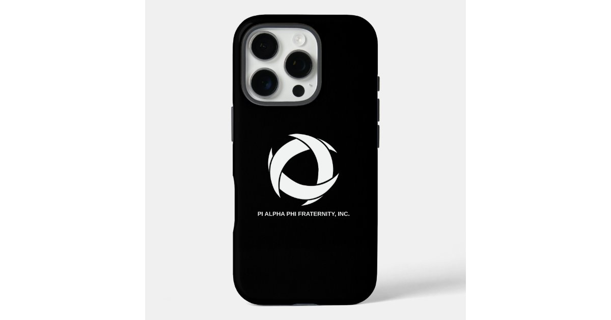 Pi Alpha Phi Fraternity Logo with Full Name Case-Mate iPhone Case | Zazzle