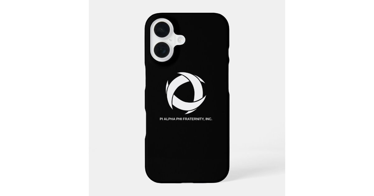 Pi Alpha Phi Fraternity Logo with Full Name iPhone Case | Zazzle