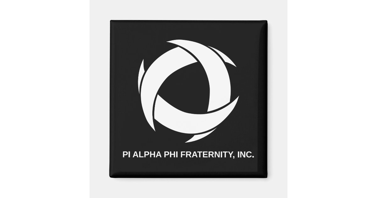 Pi Alpha Phi Fraternity Logo with Full Name Magnet | Zazzle