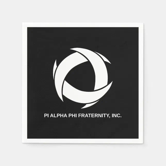 Pi Alpha Phi Fraternity Logo with Full Name Napkins | Zazzle