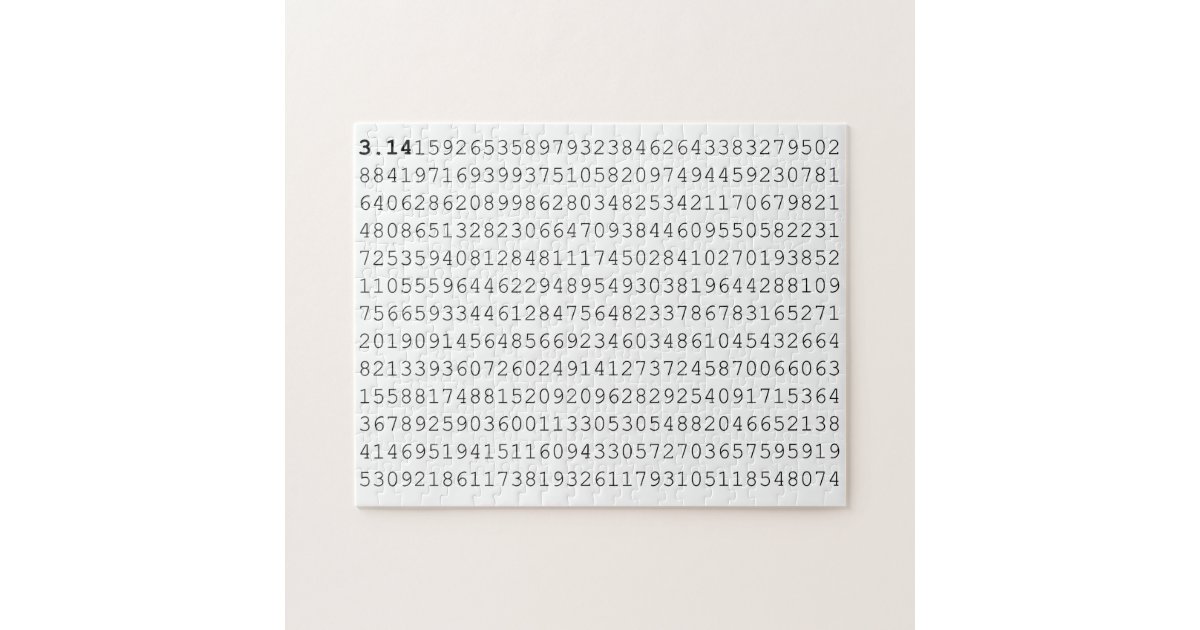 Pi Celebrate 3.14 Pi Day Jigsaw Puzzle | Zazzle