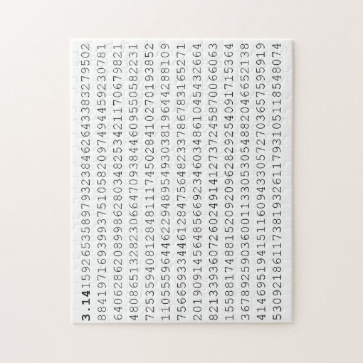Pi Celebrate 3.14 Pi Day Jigsaw Puzzle | Zazzle