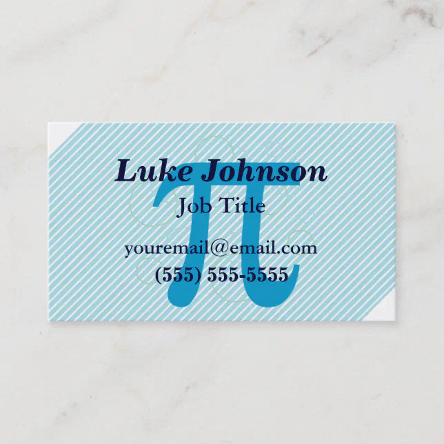 Pi Circles Business Card | Zazzle