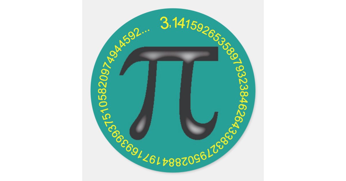 PI CLASSIC ROUND STICKER | Zazzle