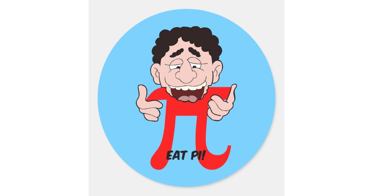 Pi Classic Round Sticker | Zazzle
