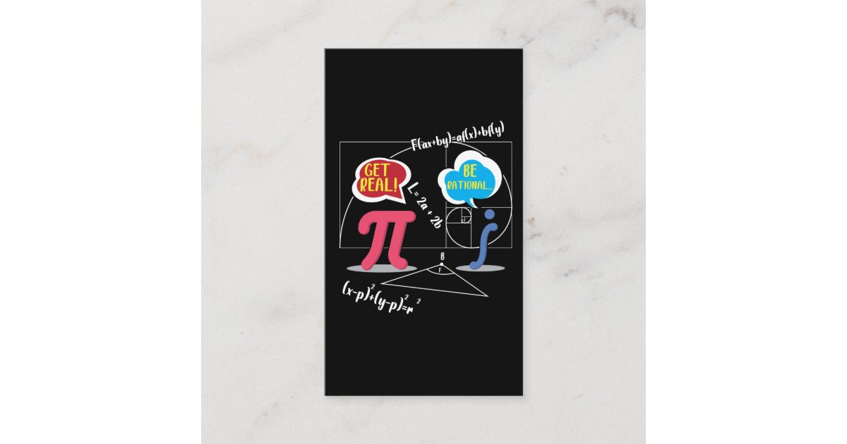 Pi Day 2020 Mathematics Nerd Math Teacher Formula Business Card | Zazzle