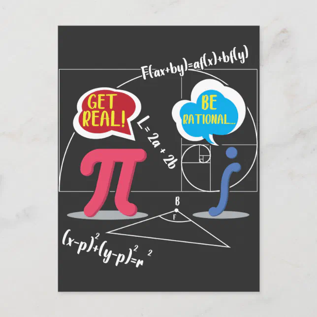Pi Day 2020 Mathematics Nerd Math Teacher Formula Postcard | Zazzle
