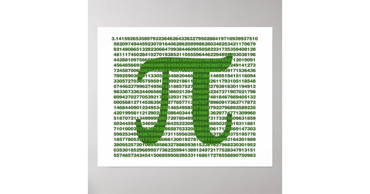 Pi Day 3.14 Poster | Zazzle