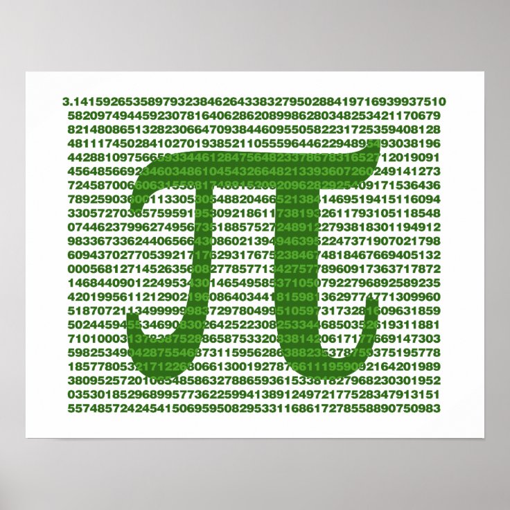 Pi Day 3.14 Poster | Zazzle