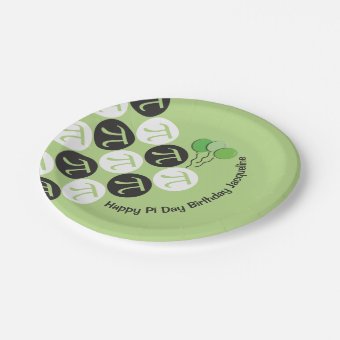Pi Day Birthday Paper Plate | Zazzle