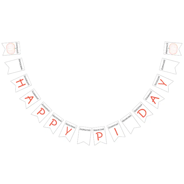 Pi Day Bunting Flags | Zazzle