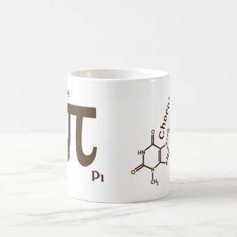 Pi Day Chocolate Pi Mug | Zazzle