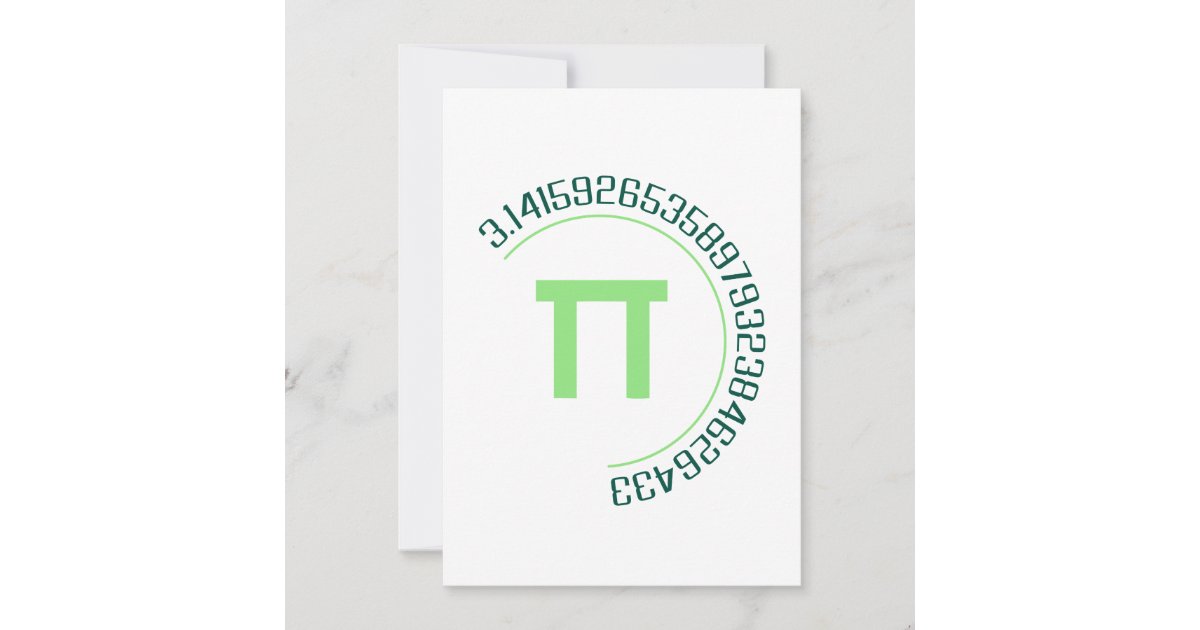 Pi Day Circle Design Invitation | Zazzle