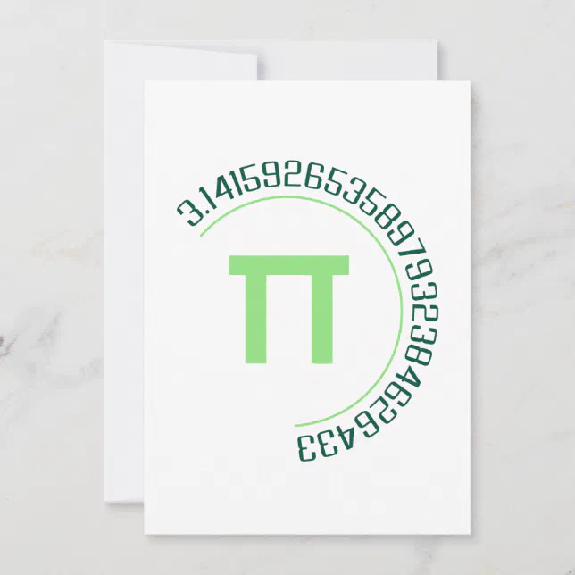 Pi Day Circle Design Invitation | Zazzle