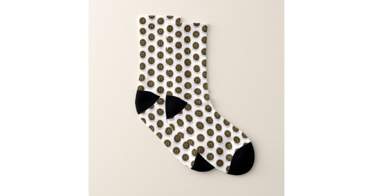 Pi Day Circle Design Socks | Zazzle