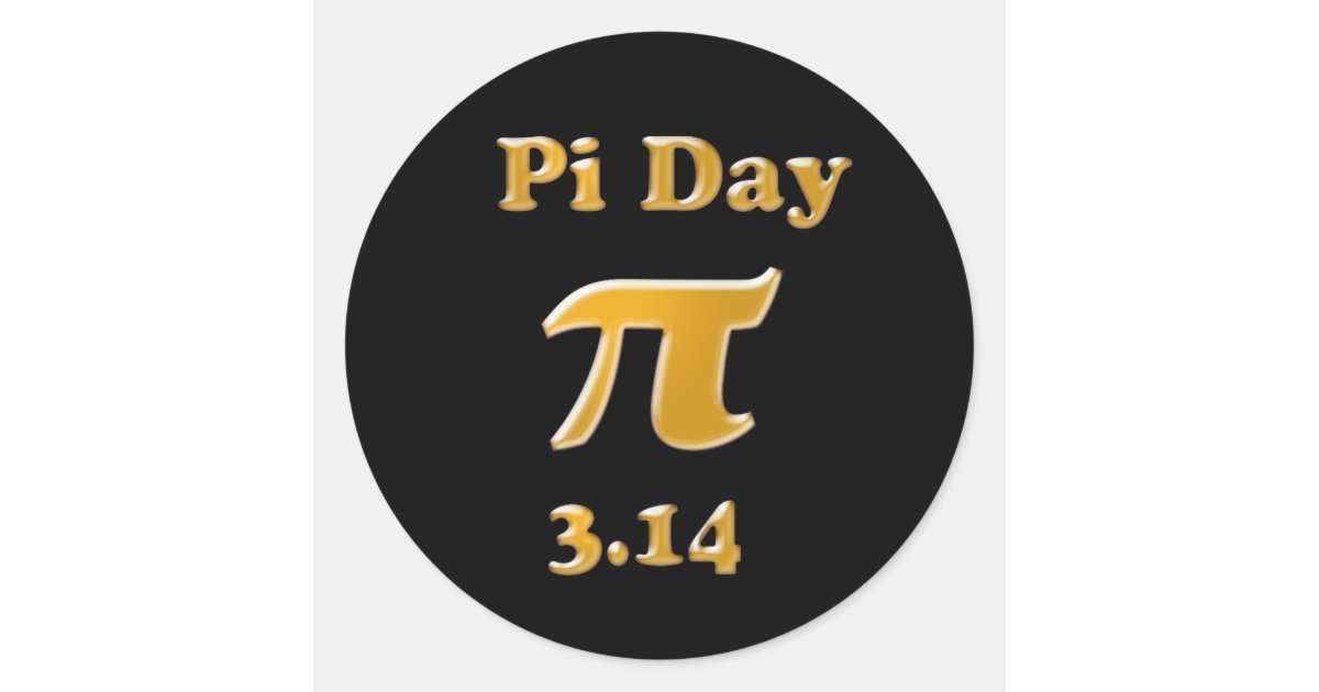 Pi Day Classic Round Sticker | Zazzle