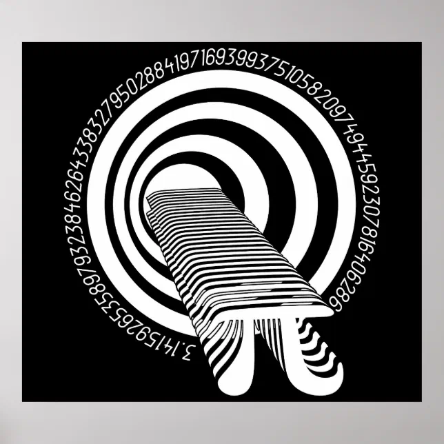 Pi Day Math Geek Infinity Poster | Zazzle
