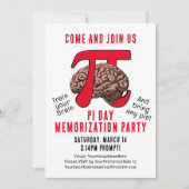PI DAY Memorization Party Invitation | Zazzle