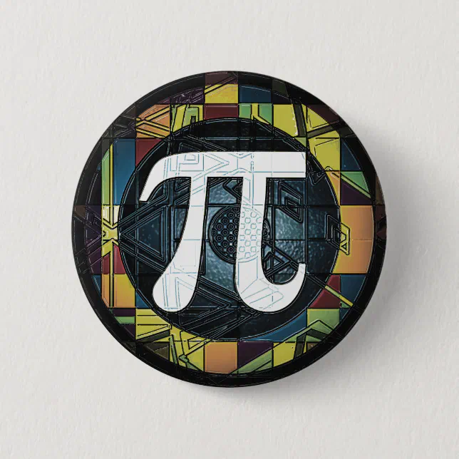 Pi Day Symbol Design dk Button | Zazzle