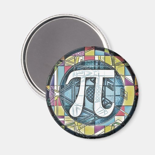 Pi Day Symbol Rounds Magnet | Zazzle