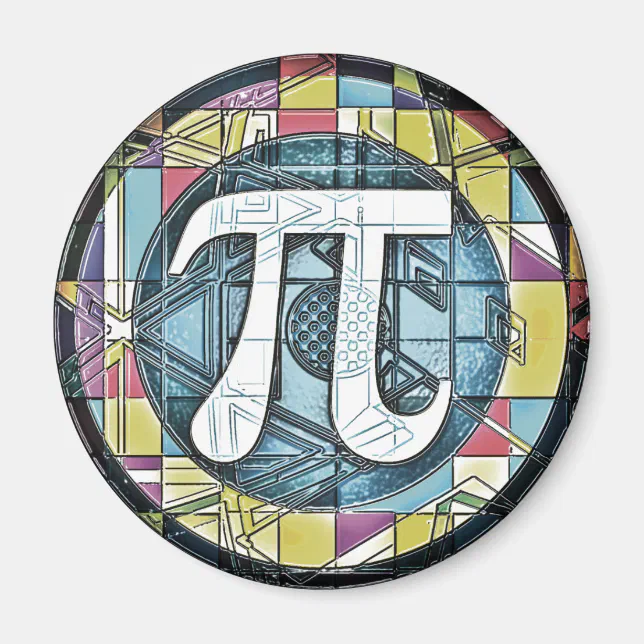Pi Day Symbol Rounds Magnet | Zazzle