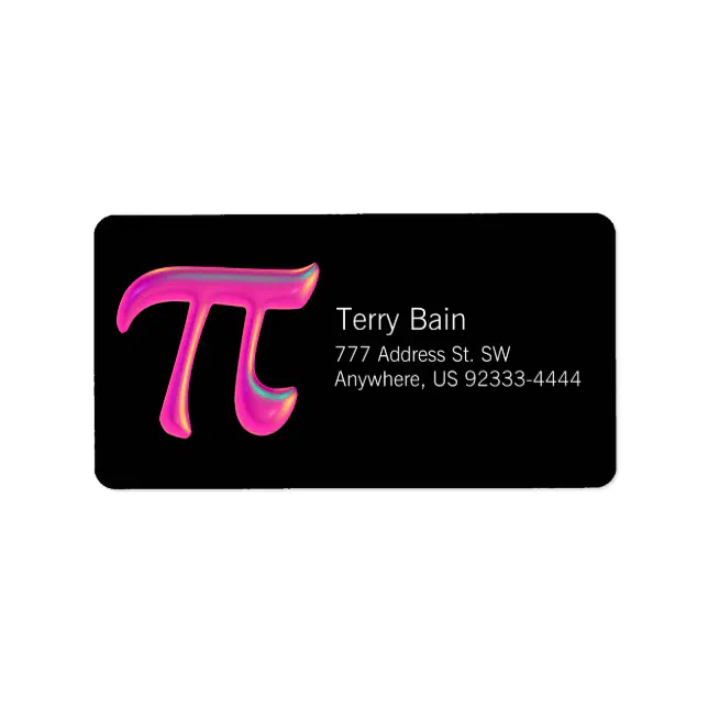Pi Expo Pink Label | Zazzle