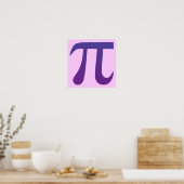 Pi in Purple Poster | Zazzle