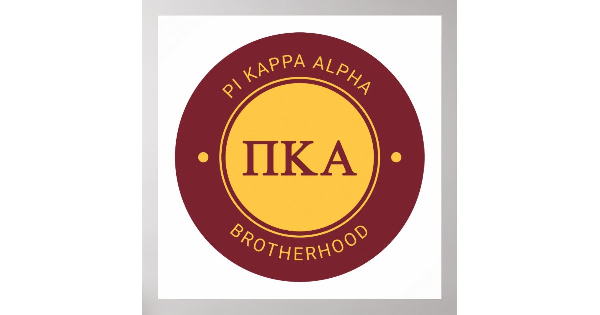 Pi Kappa Alpha | Badge Poster | Zazzle